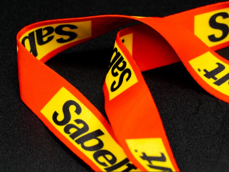 Lanyard Red W Sabelt Logo lanyard-red-w-sabelt-logo